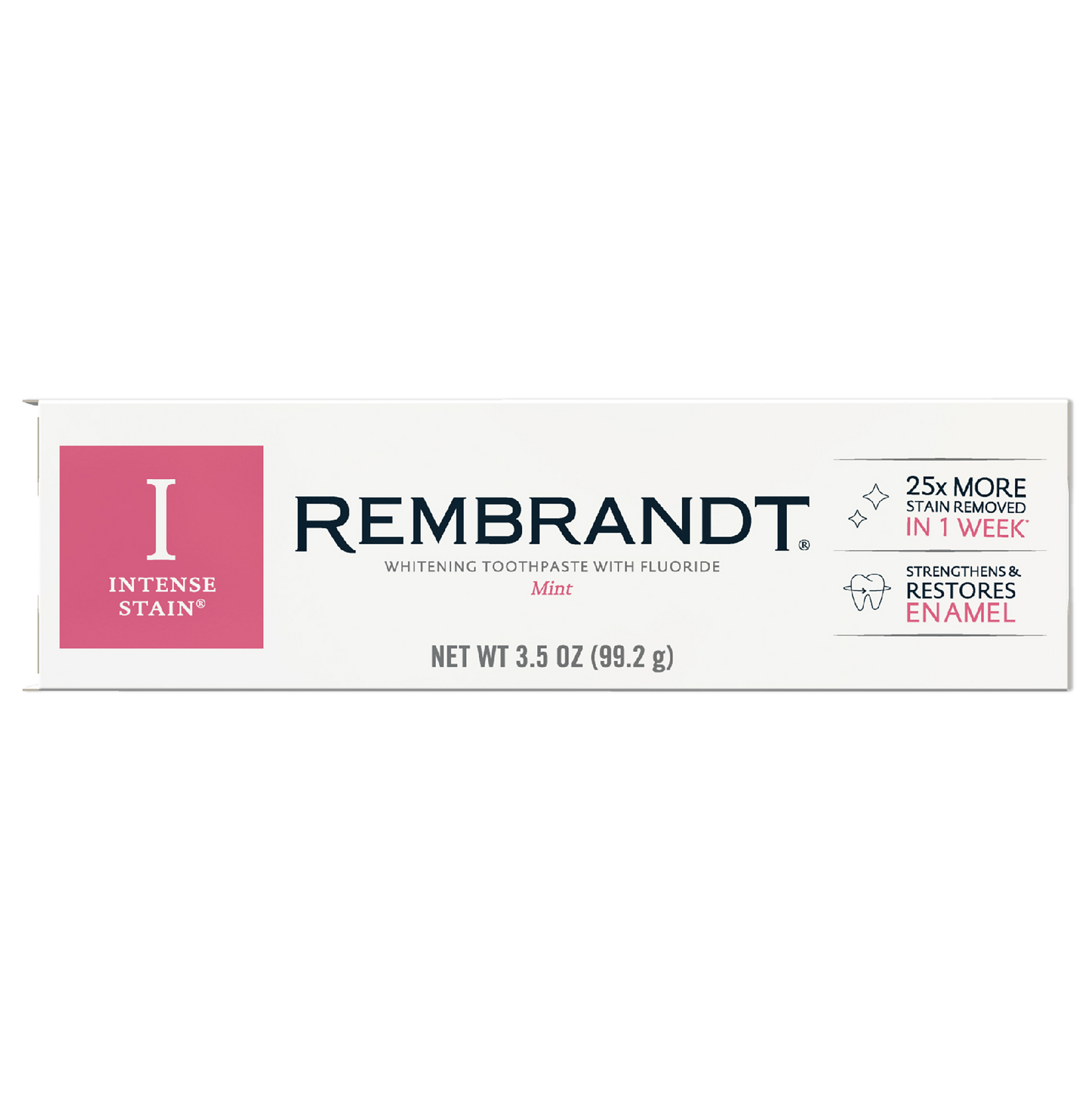 Intense Stain Whitening Toothpaste With Fluoride, Mint – Rembrandt